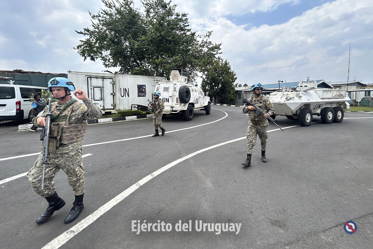 Custodia en la Base Logística de la MONUSCO - Ejército Nacional